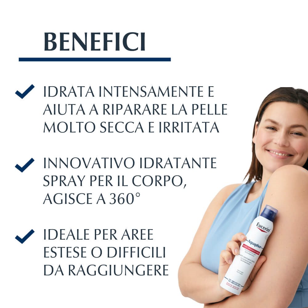 Spray per il corpo Aquaphor | Pelle Secca e Danneggiata | Eucerin