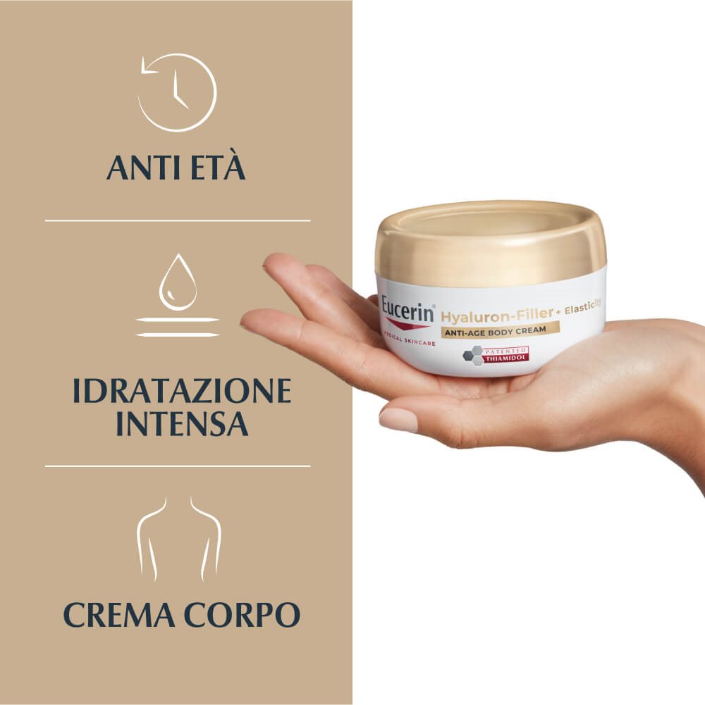 Eucerin Hyaluron-Filler + Elasticity Crema Corpo Anti-età & Anti-macchie