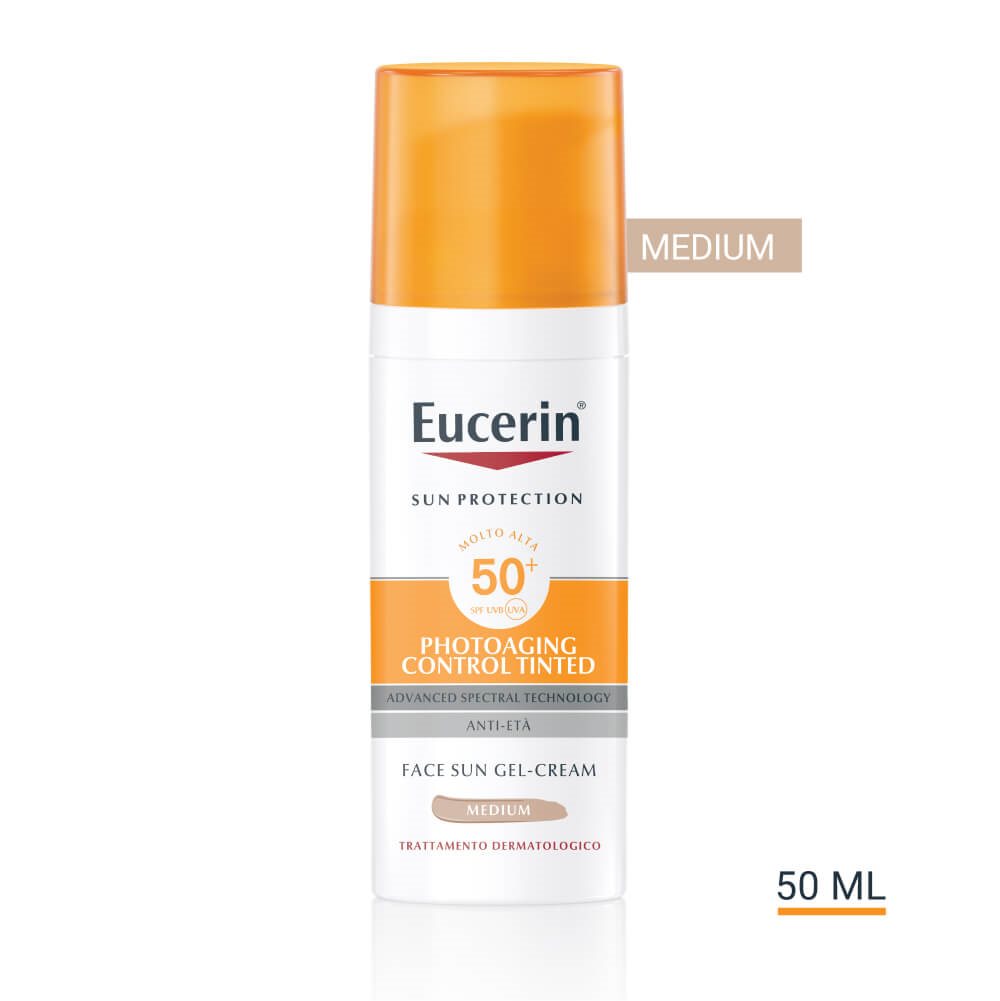 Eucerin Sun Photoaging Control Tinted: solare con SPF 50+ | Eucerin