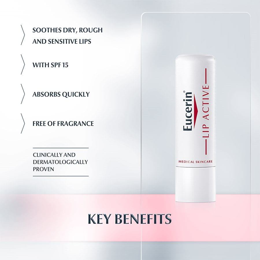 Lip Active | lip balm for dry, sensitive lips | Eucerin