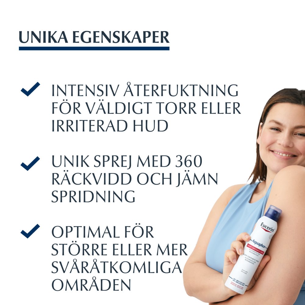 Aquaphor Body Ointment Spray | Gelsalva i sprayformat | Eucerin