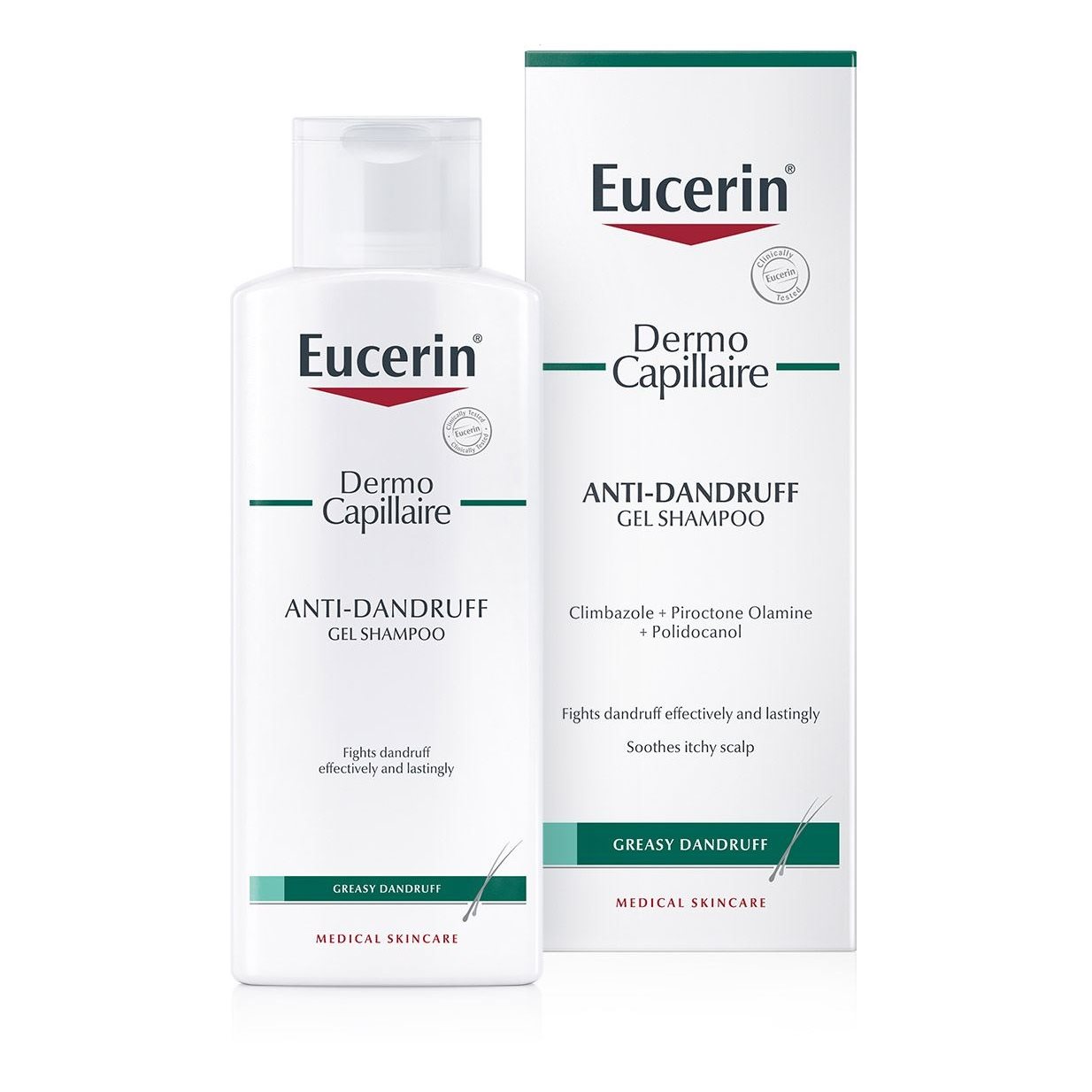 DermoCapillaire Anti-Dandruff Gel Shampoo Ι Greasy dandruff | Eucerin