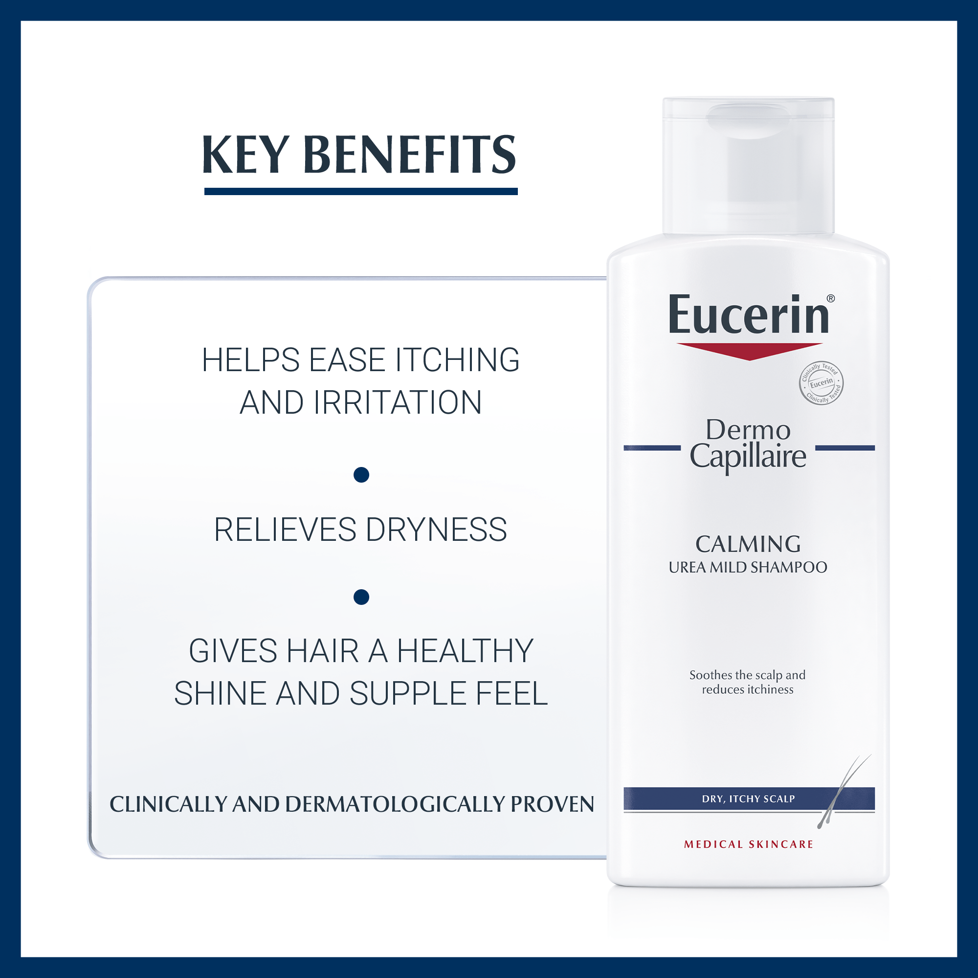 DermoCapillaire Calming Urea Shampoo Ι Dry, itchy scalp | Eucerin