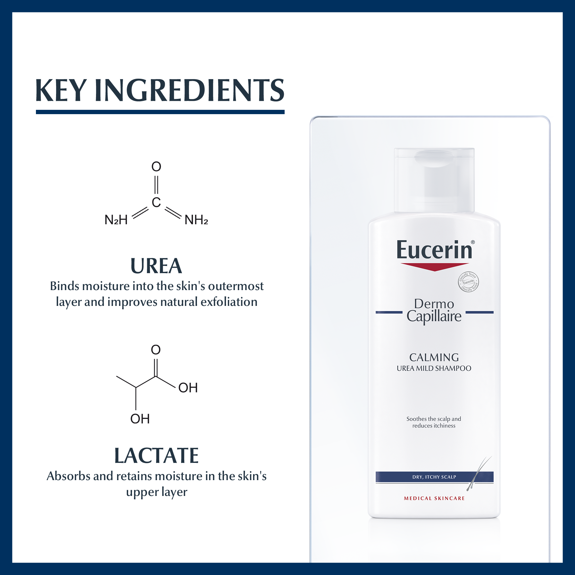 DermoCapillaire Calming Urea Shampoo Ι Dry, itchy scalp | Eucerin