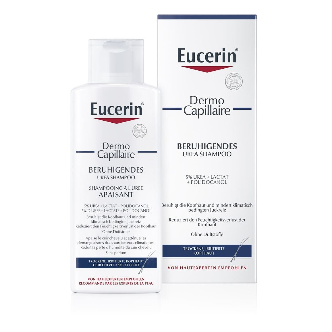 Urea Shampoo für trockene Kopfhaut |DermoCapillaire| Eucerin