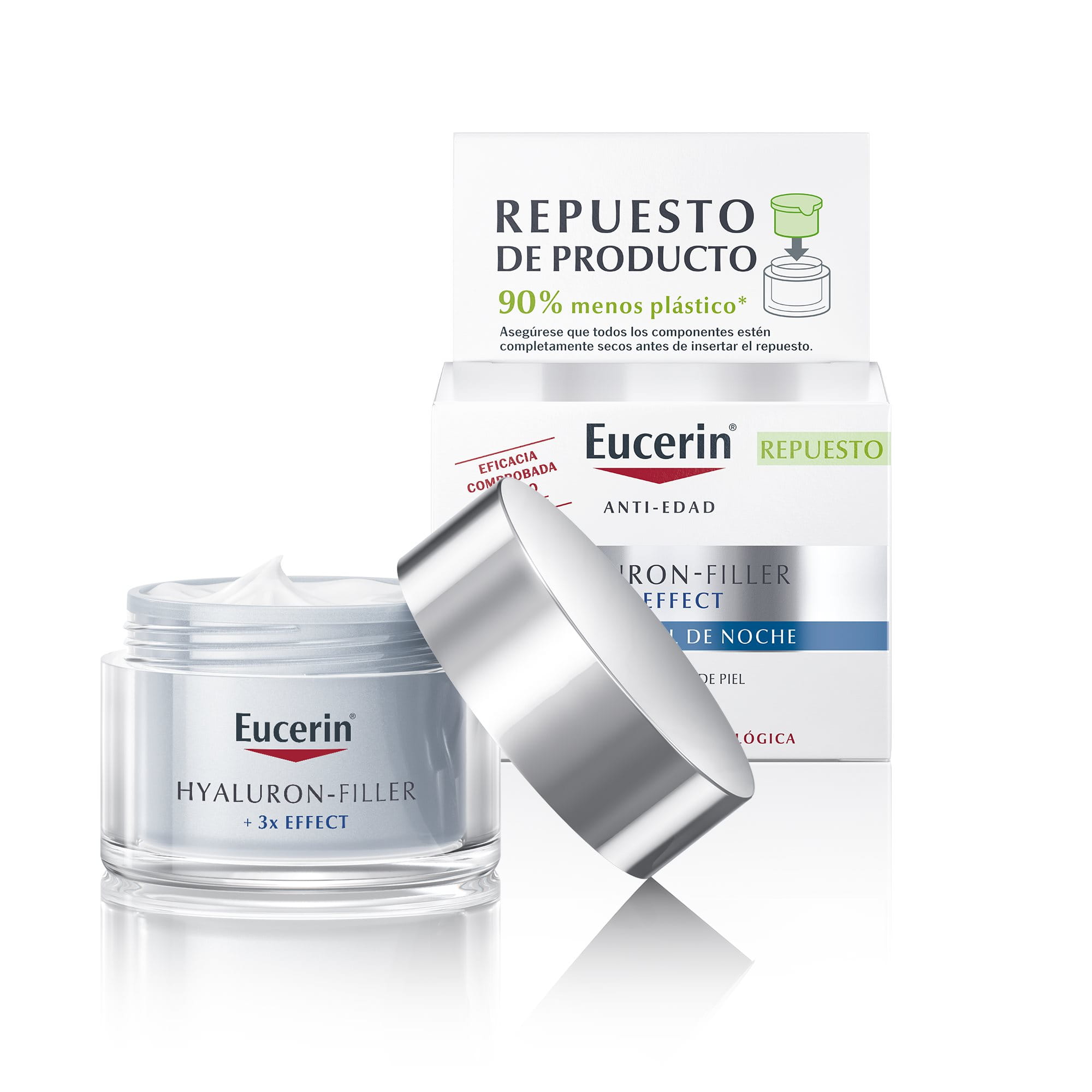 Hyaluron-Filler + 3x Effect Crema Facial de Noche | Eucerin Chile