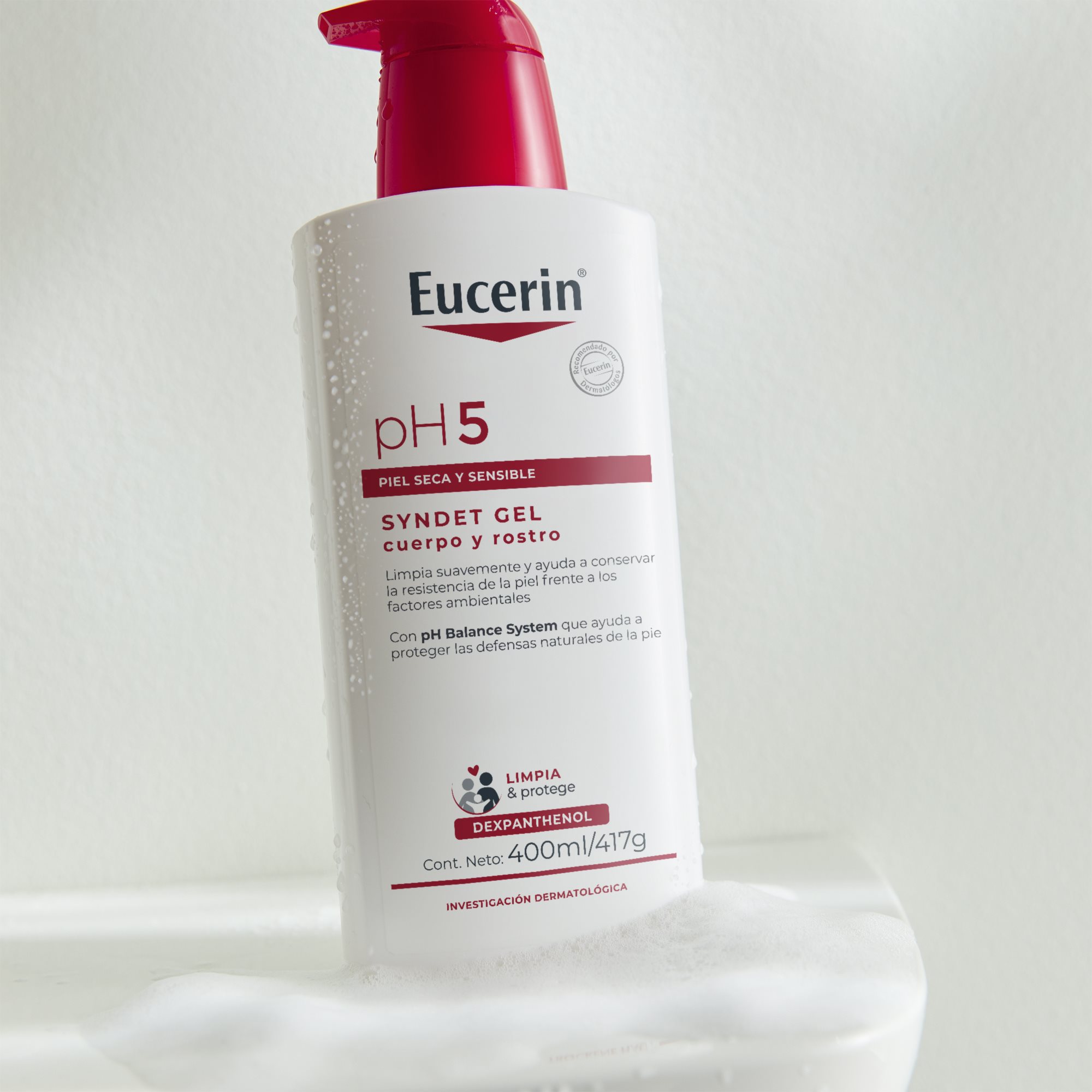 pH5 syndet Gel | Limpiador para piel seca y sensible | Eucerin