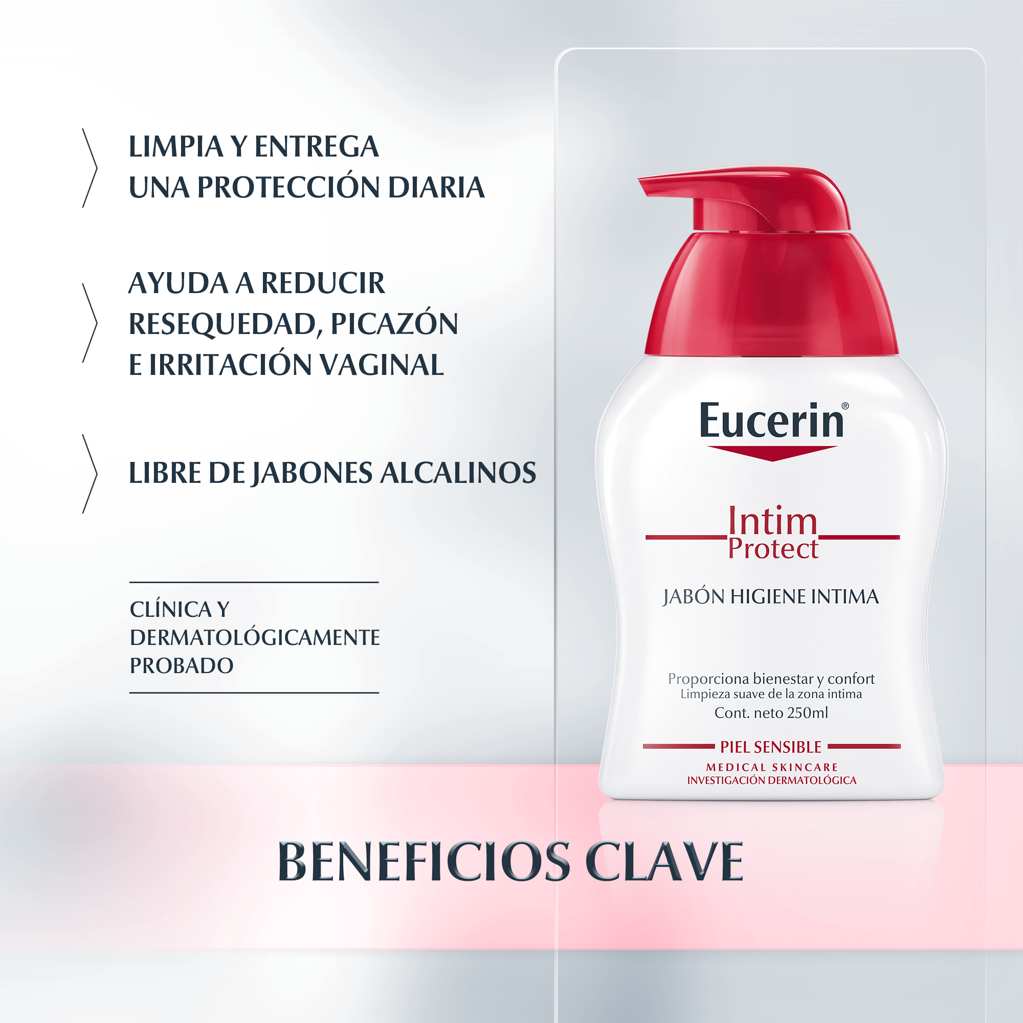 Higiene Íntima Piel Sensible | Jabón de Limpieza Suave | Eucerin