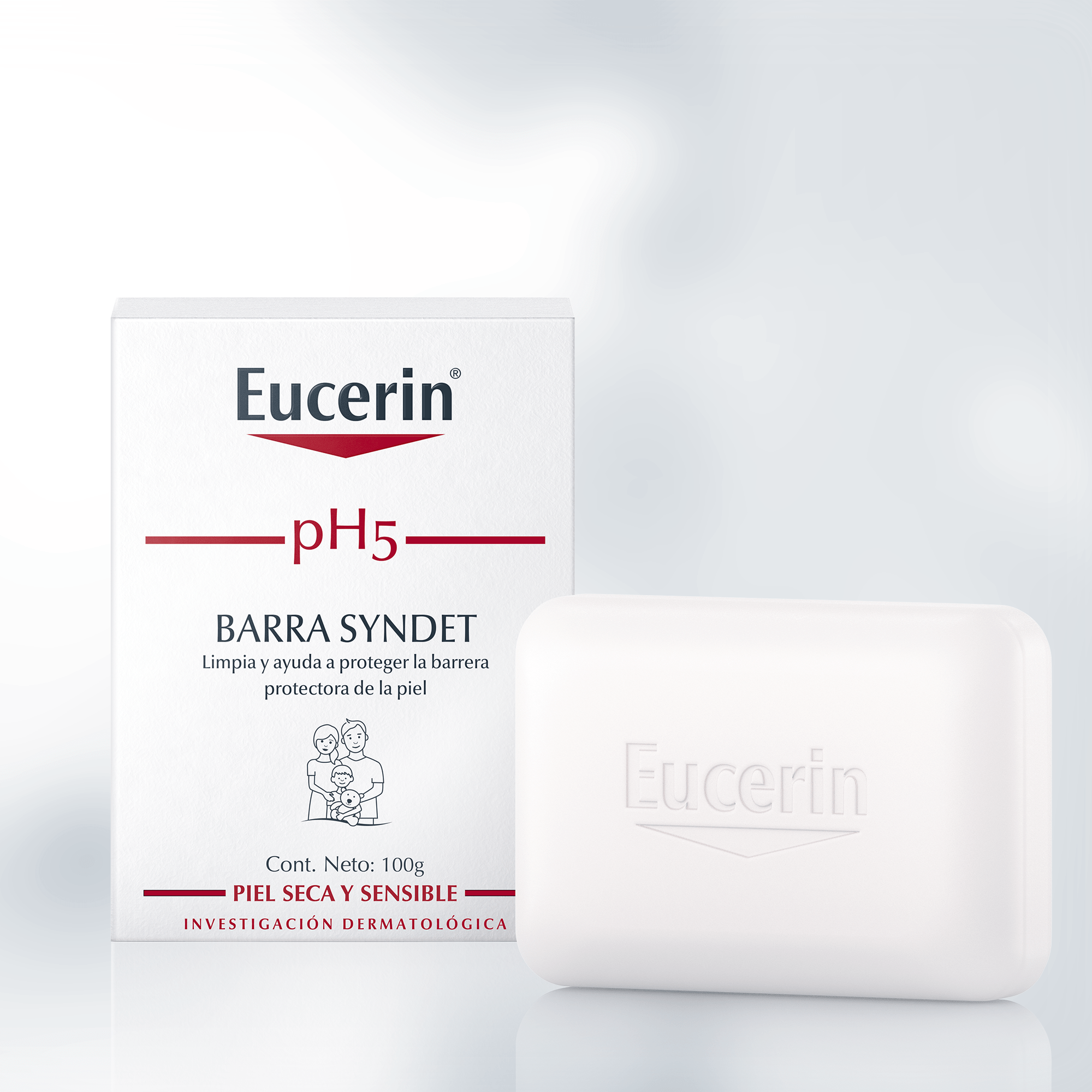 Barra Syndet pH5 para Piel Seca y Sensible | Eucerin