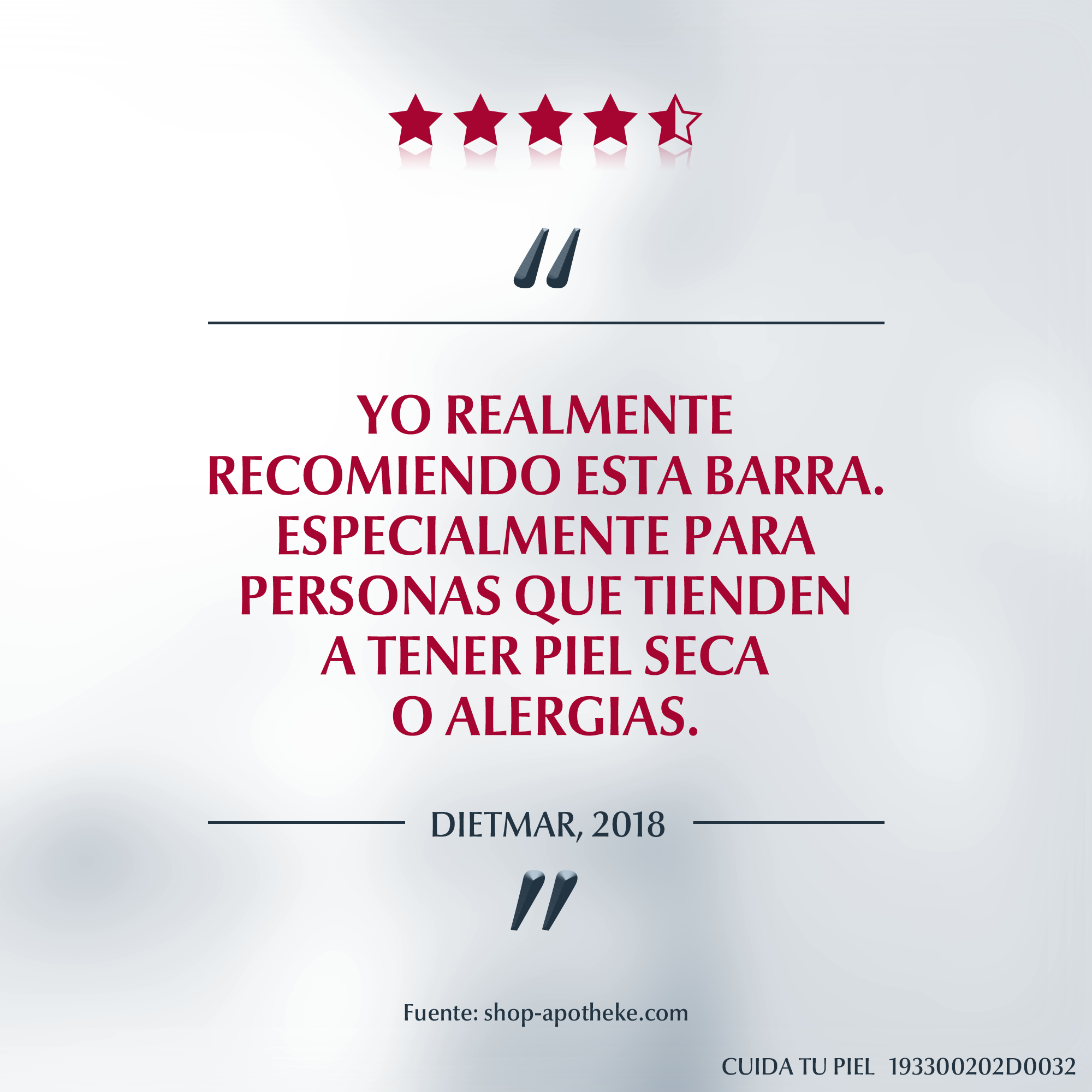Barra Syndet pH5 para Piel Seca y Sensible | Eucerin