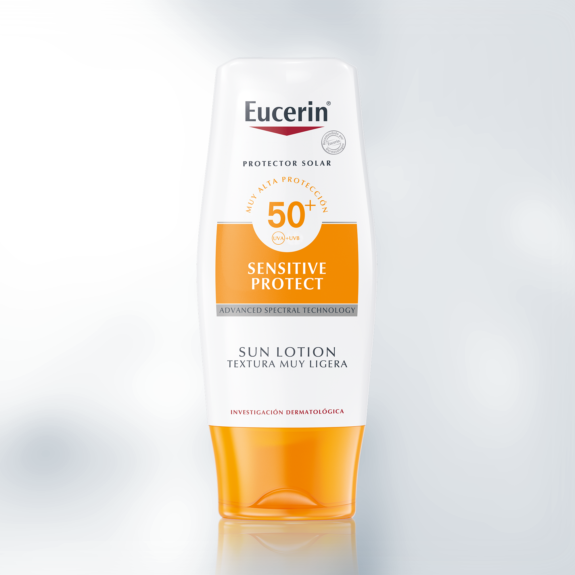 Protector Solar Textura Muy Ligera para Piel Sensible FPS 50+ | Eucerin