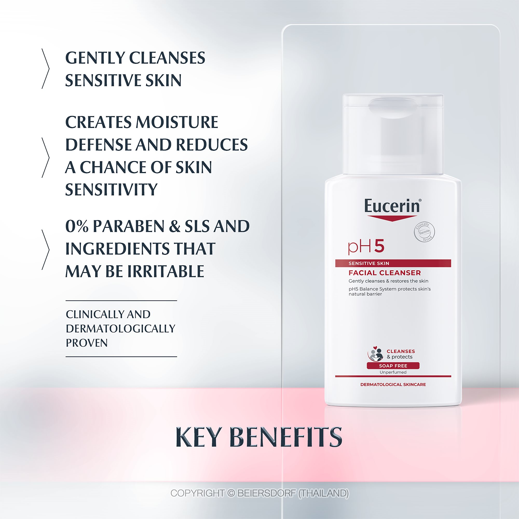 Eucerin pH5 Facial Cleanser 100 ml - Gentle Care for Sensitive Skin