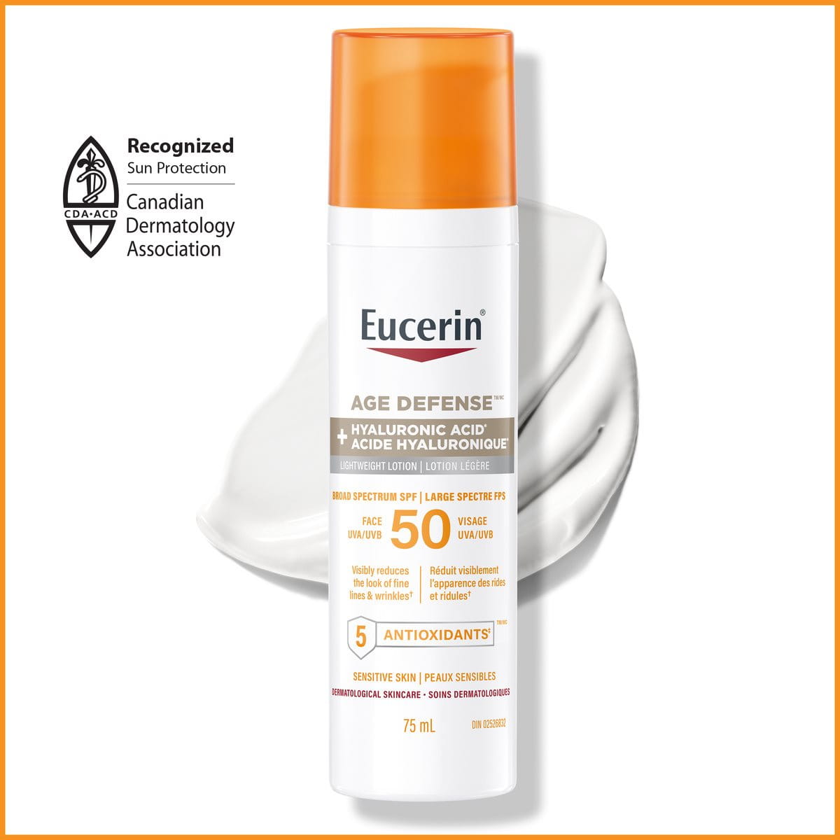 Age Defense SPF 50 Face Sunscreen Lotion