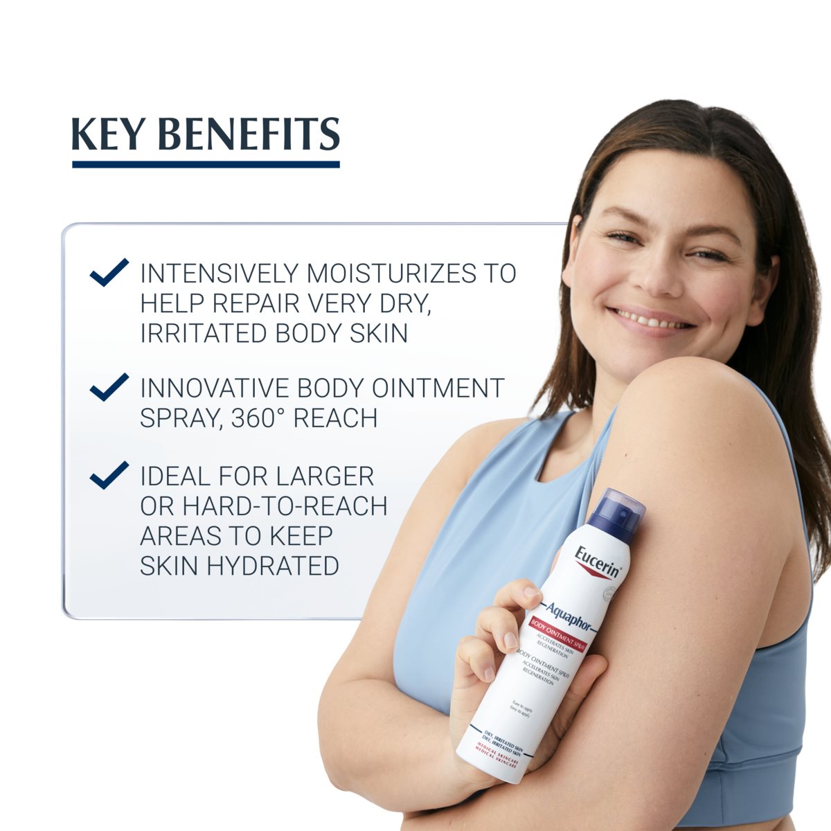Eucerin Aquaphor Ointment Body Spray | For dry, irritated skin | Eucerin