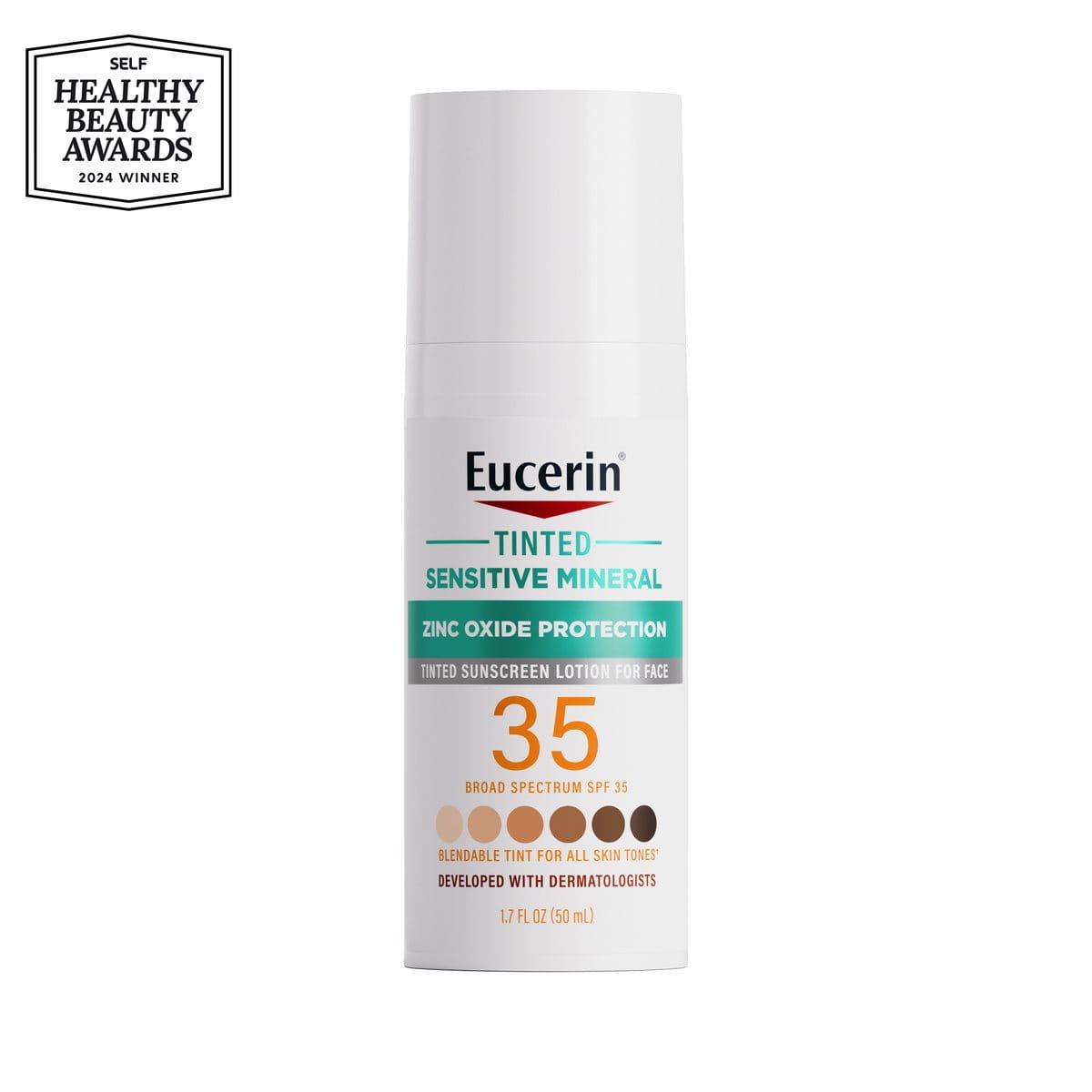 Tinted Mineral Face Sunscreen Lotion SPF 50 - Eucerin Sun