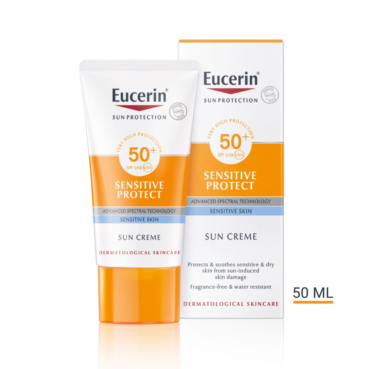 Facial Sunscreen for Sensitive Skin SPF 50+ | Eucerin