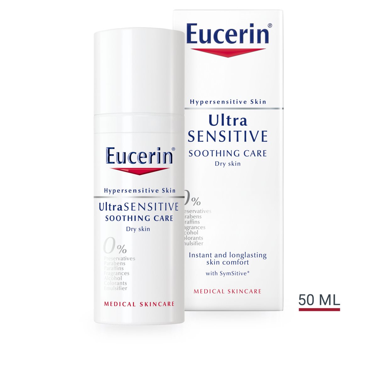 Eucerin UltraSENSITIVE Soothing Care Dry skin instantly calms and ...