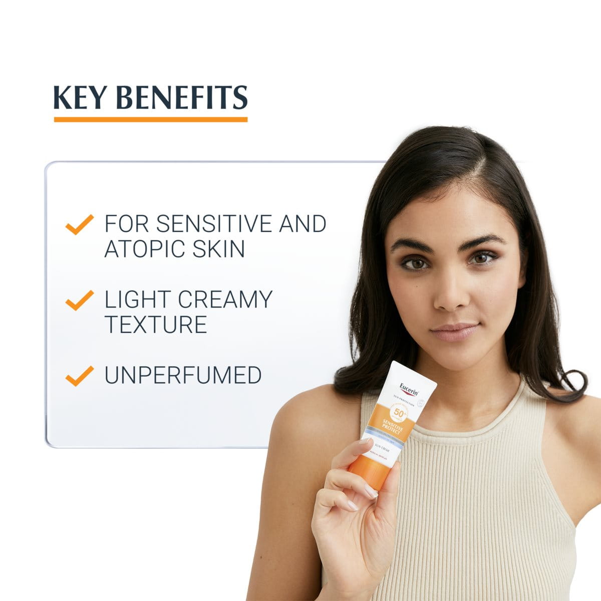 Facial Sunscreen for Sensitive Skin SPF 50+ | Eucerin