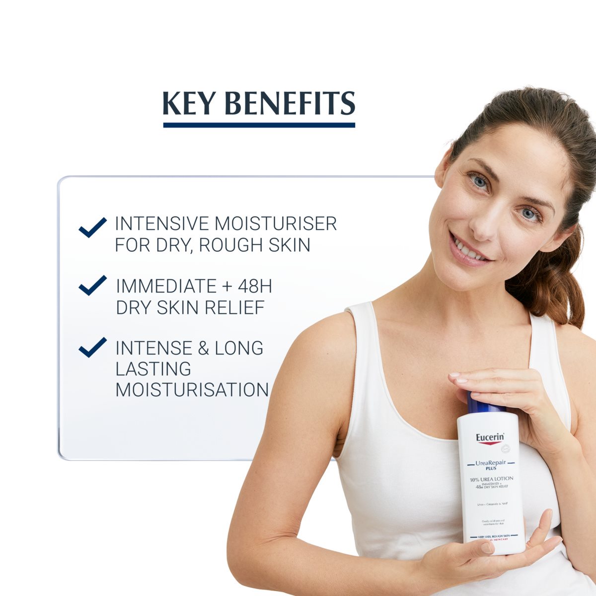 Eucerin 10% Urea Body Lotion | Immediate + 48h Dry Skin Relief