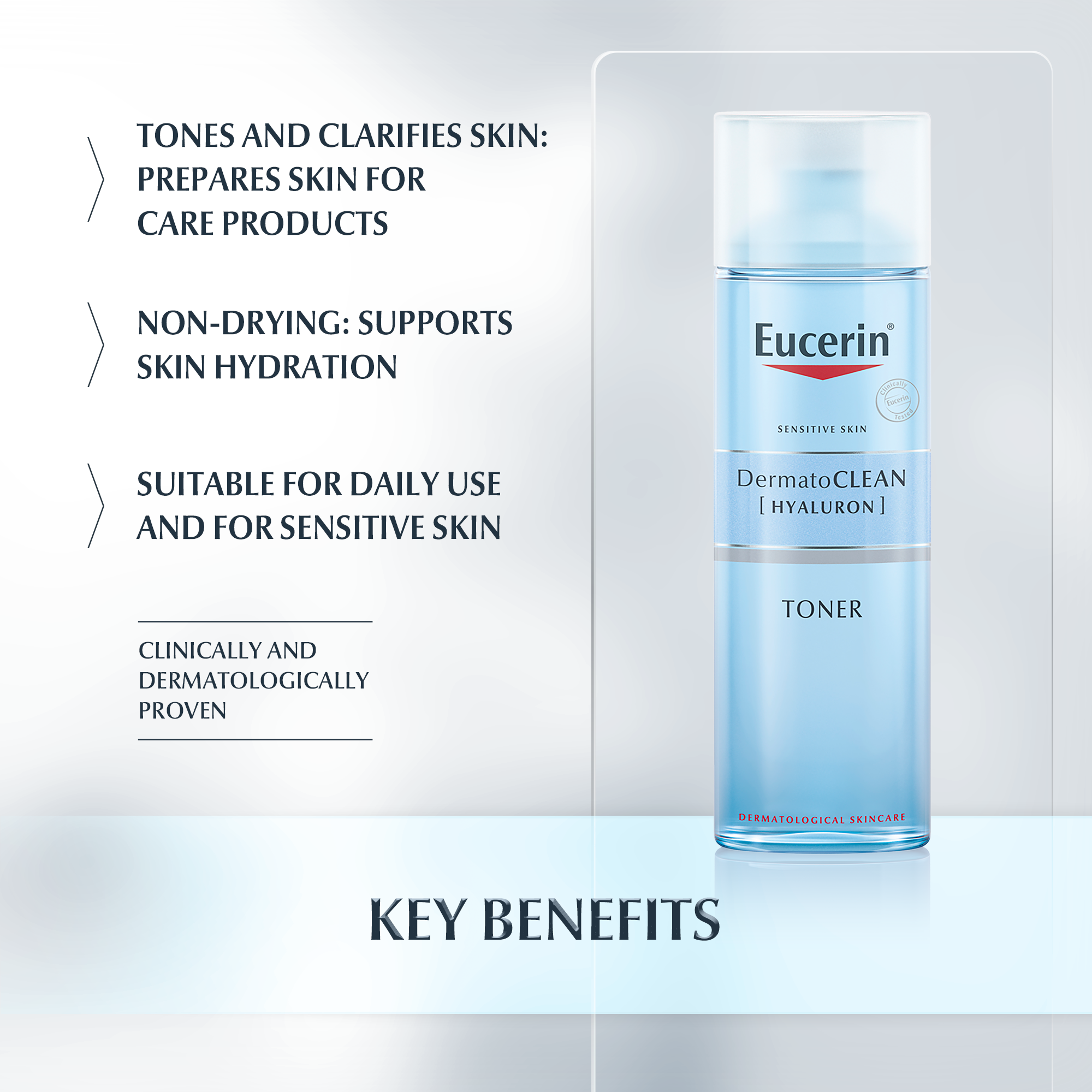 DermatoCLEAN [HYALURON] Toner| for all skin types | Eucerin