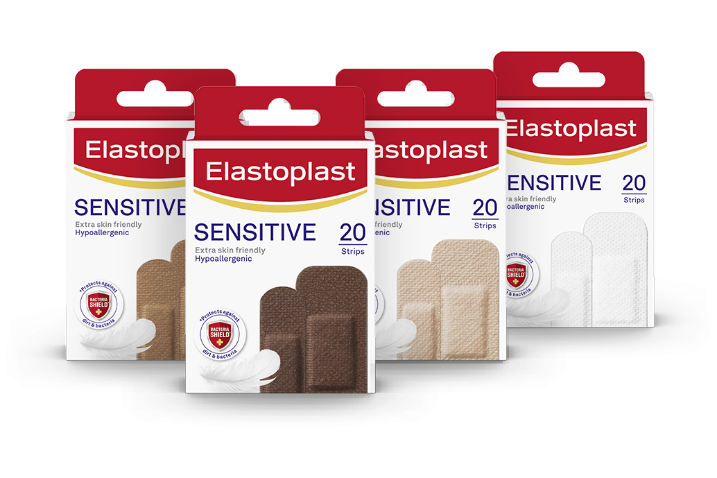 Sensitive Plasters | Light, Medium & Dark Skin Tones | Elastoplast