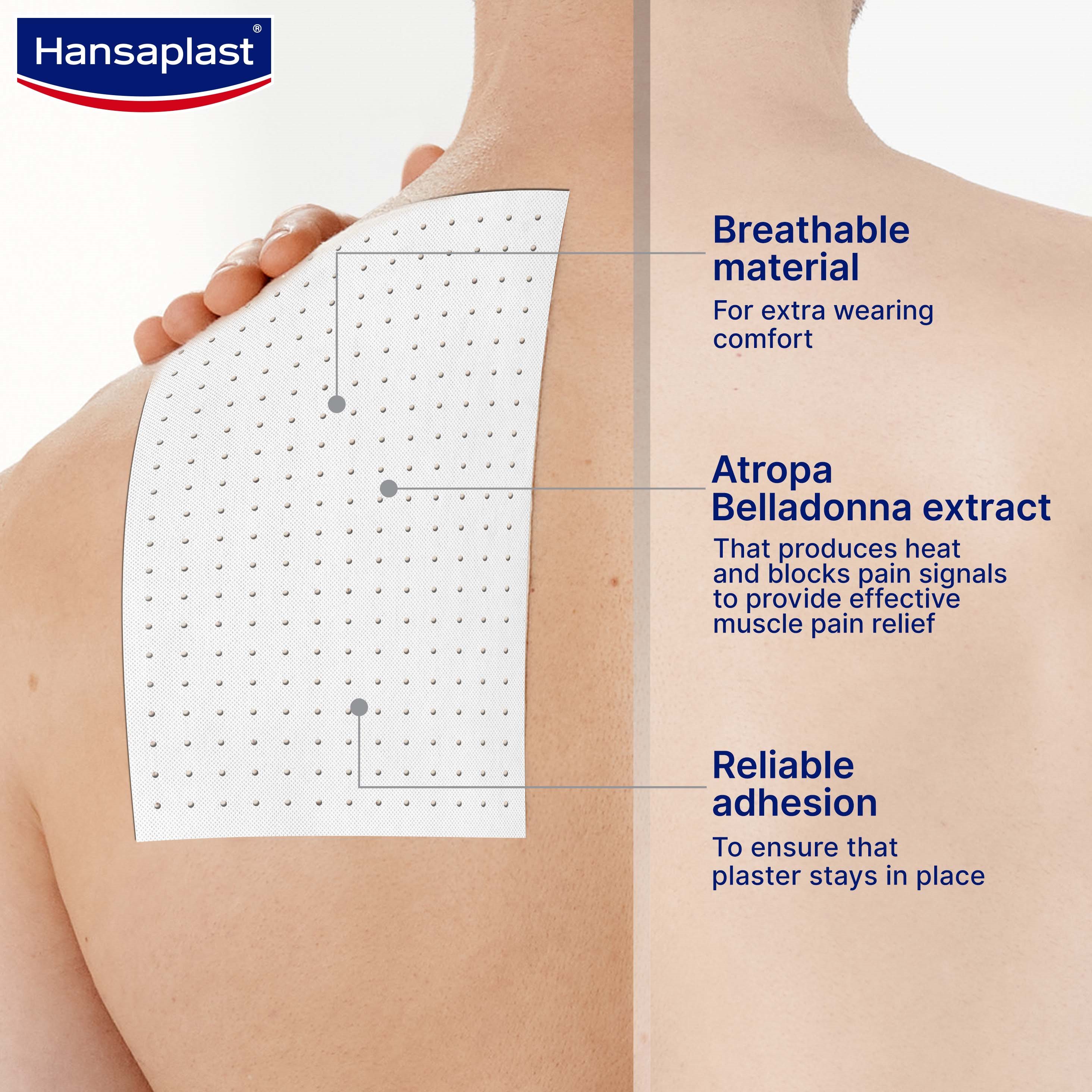Lion Heat Belladonna Plaster- Pain relief patch | Hansaplast India