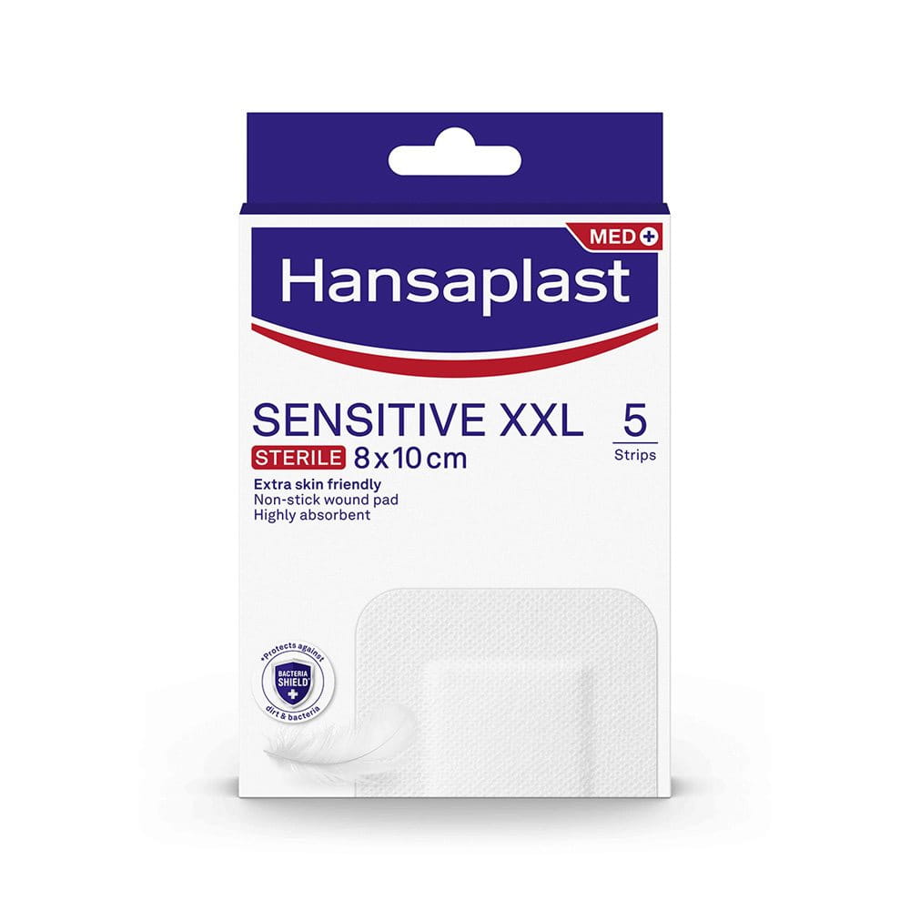 Hansaplast Sensitive XXL Wound Plasters | Sterile | 8 x 10cm | Extra ...