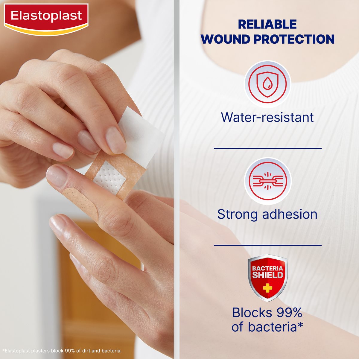 Water Resistant Plaster | Repels Water & Dirt | Elastoplast