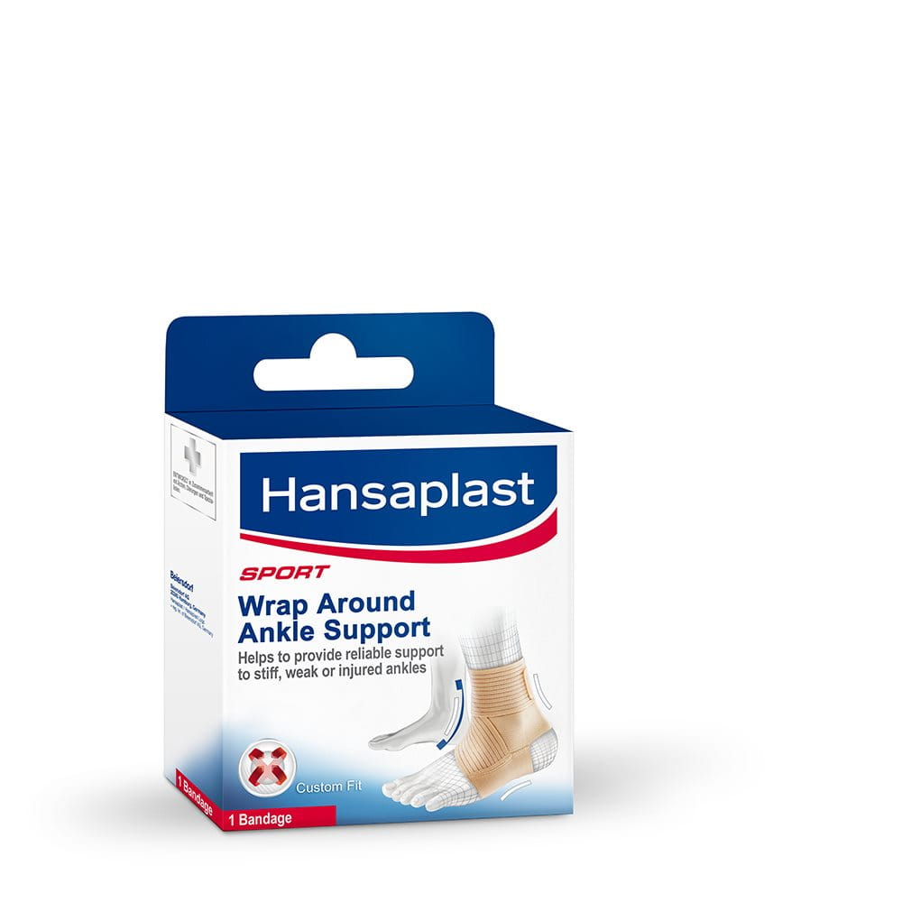 Hansaplast Wrap Around Ankle Support Bandage - Firm Support for Ankles