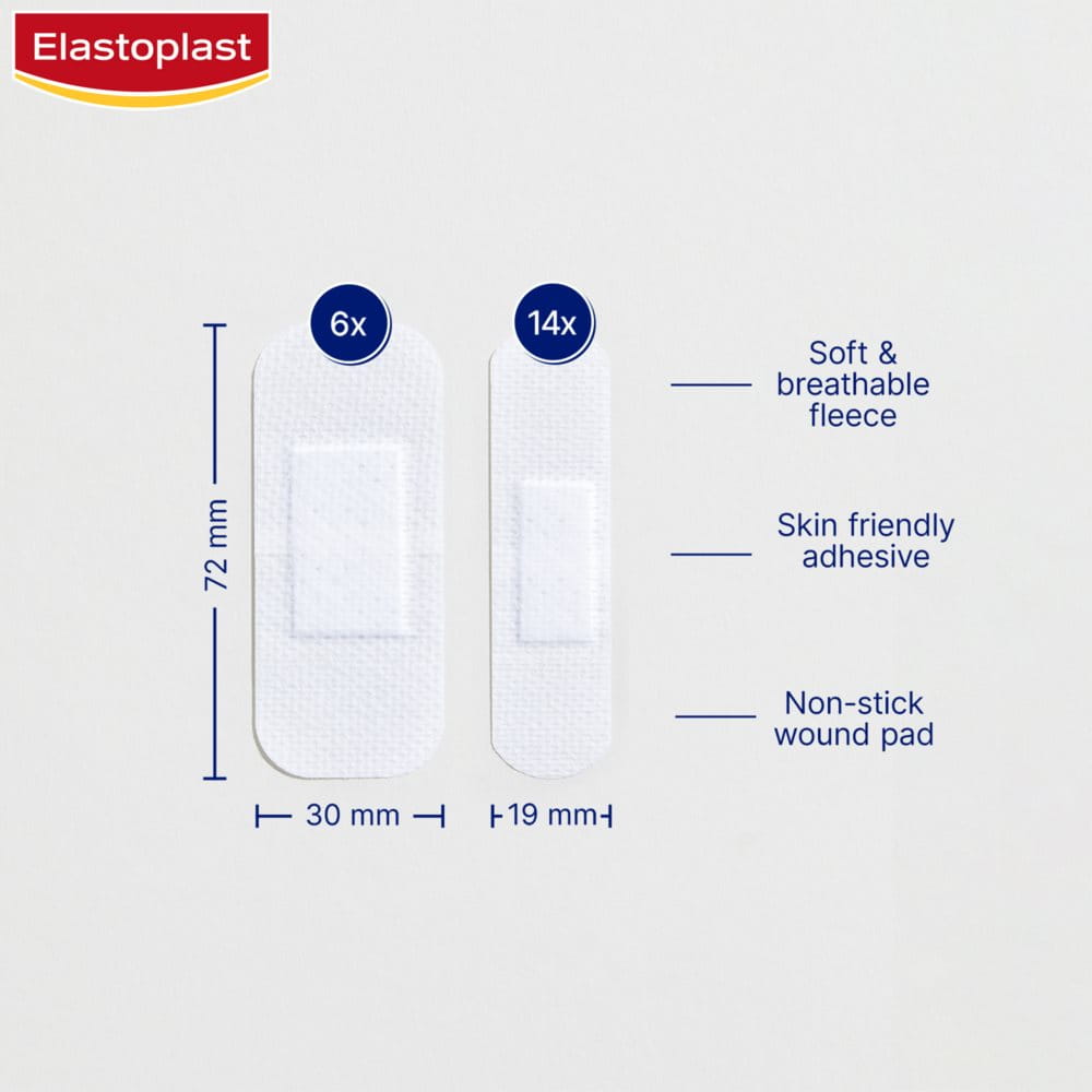 Sensitive Plasters | Light, Medium & Dark Skin Tones | Elastoplast