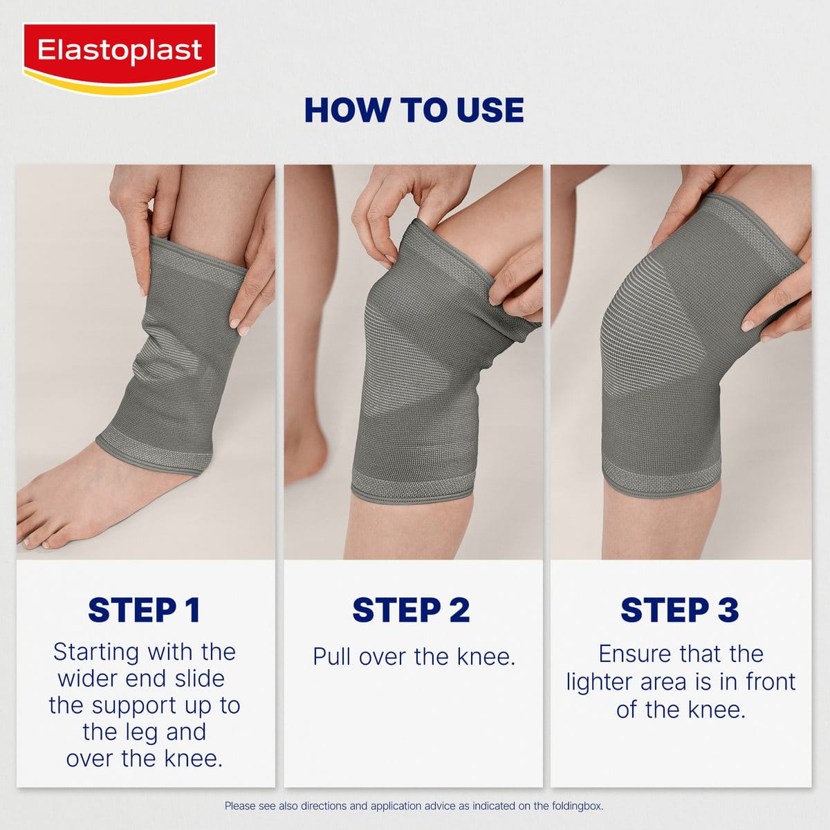 pull on elastic knee support